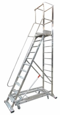 Marchepied roulant 16 marches châssis escamotable Richomme: achat Marchepieds roulants